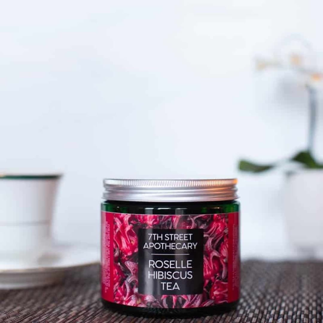 Customizable Roselle Hibiscus Labels - Premium Printed Labels for ...