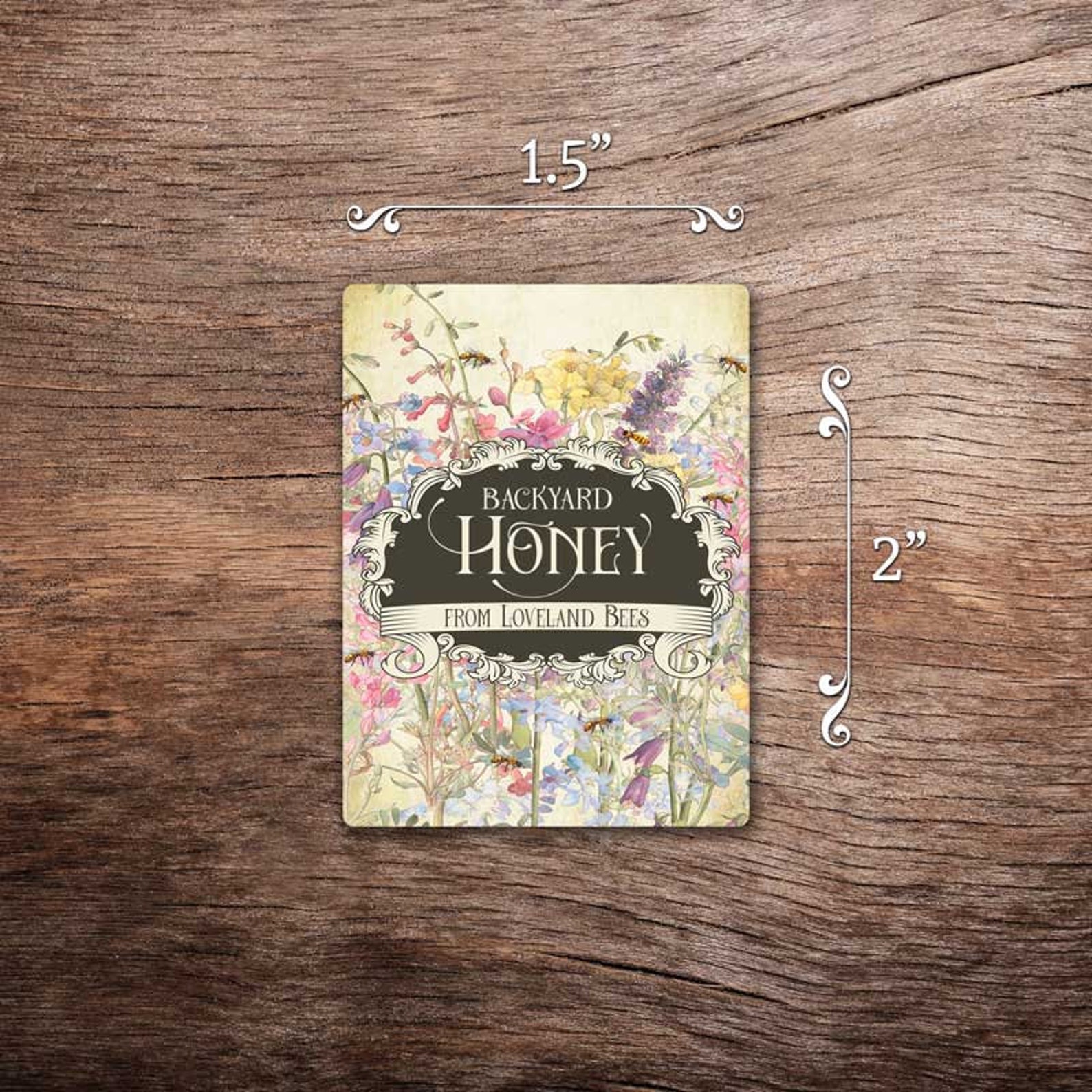Customized Honey or Mead Label Vintage Style Watercolor - Etsy