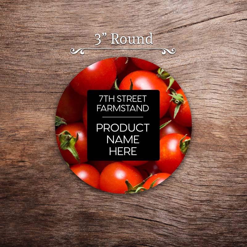 Customizable Tomato Labels - Premium Printed Labels for Canned Tomatoes ...