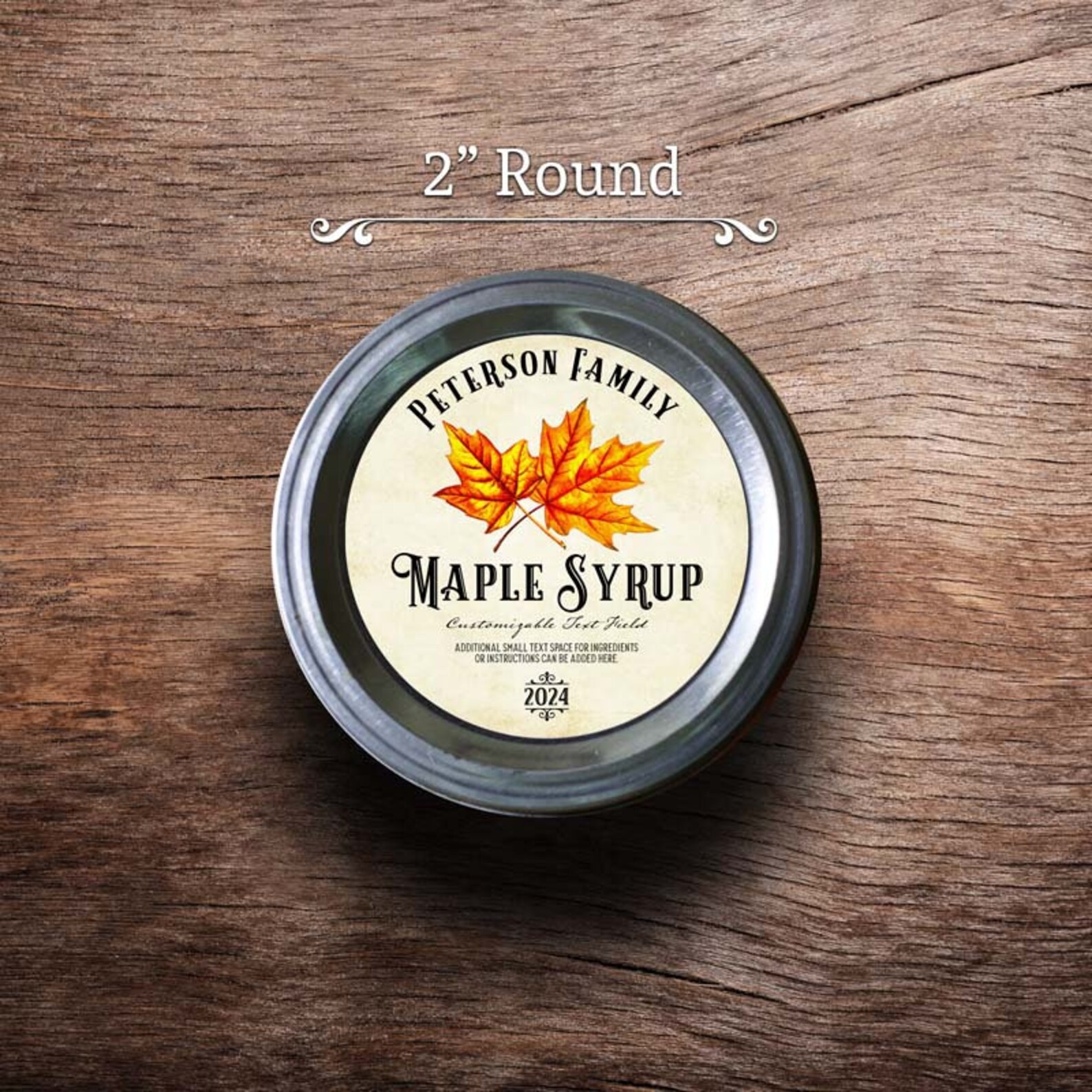 Vintage Style Maple Syrup Labels - Premium Printed Labels - All Text is ...