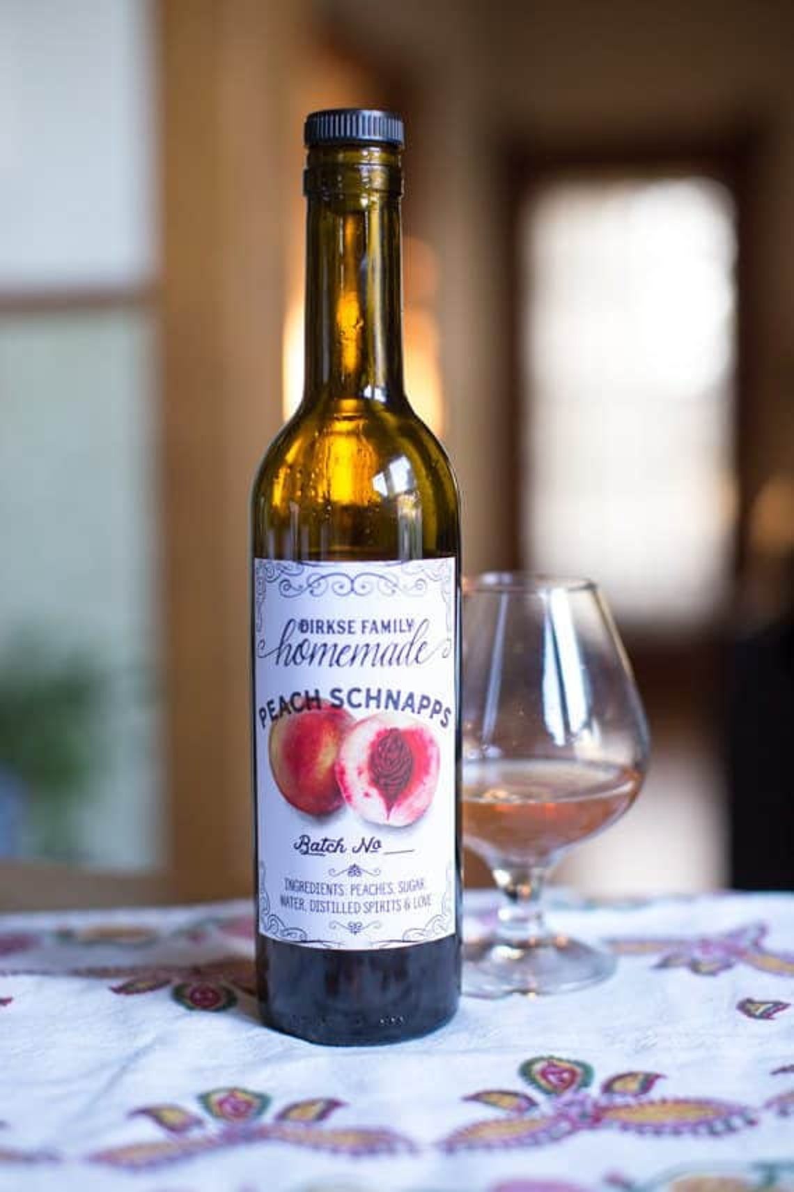 Customized Label Peach Schnapps Peach Cordial Peach - Etsy
