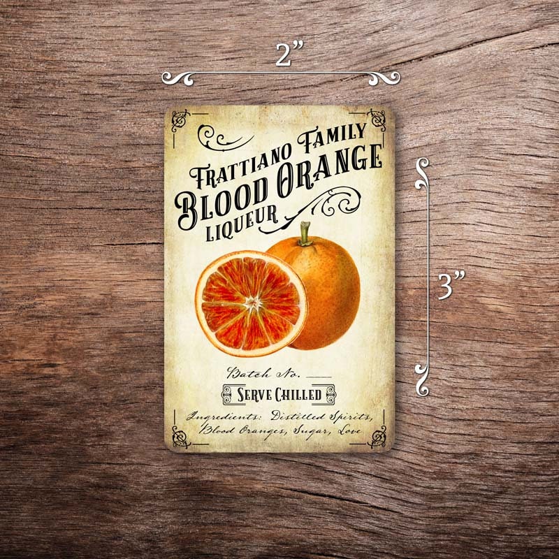 Customized Label Blood Orange Liqueur Arancello Rosso - Etsy