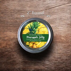 Pineapple Canning Label - Watercolor - Etsy