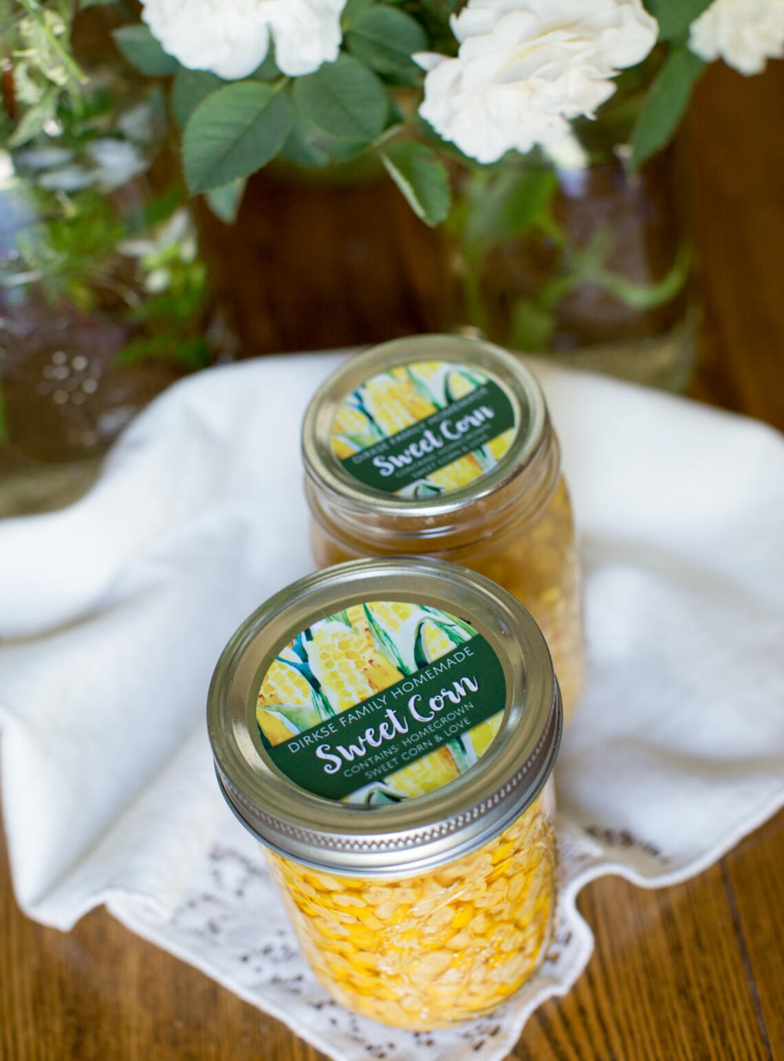 Customized Corn Canning Label Custom Sweet Corn Labels | Etsy