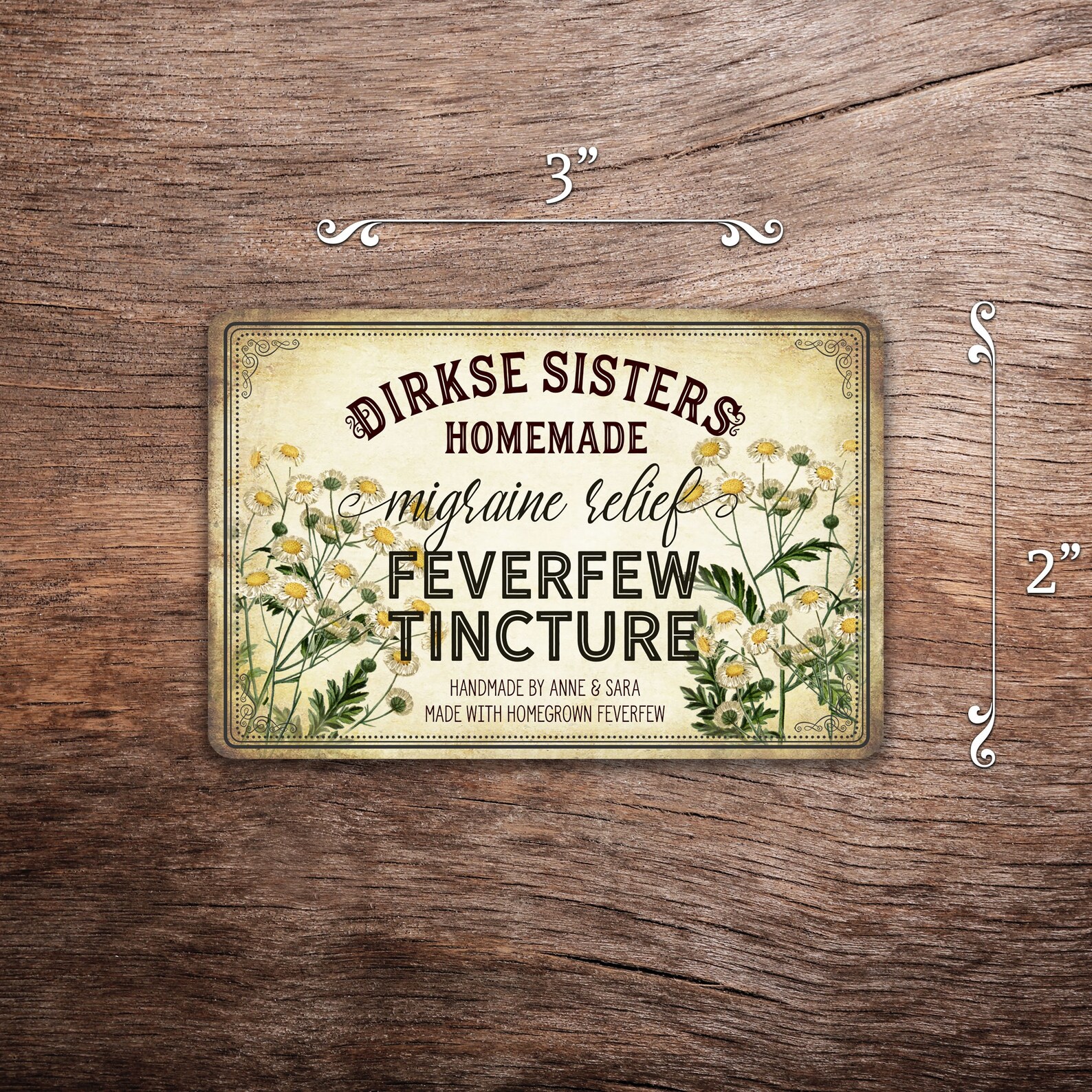 Customized Label - Feverfew Extract, Feverfew Tincture, Label - All ...