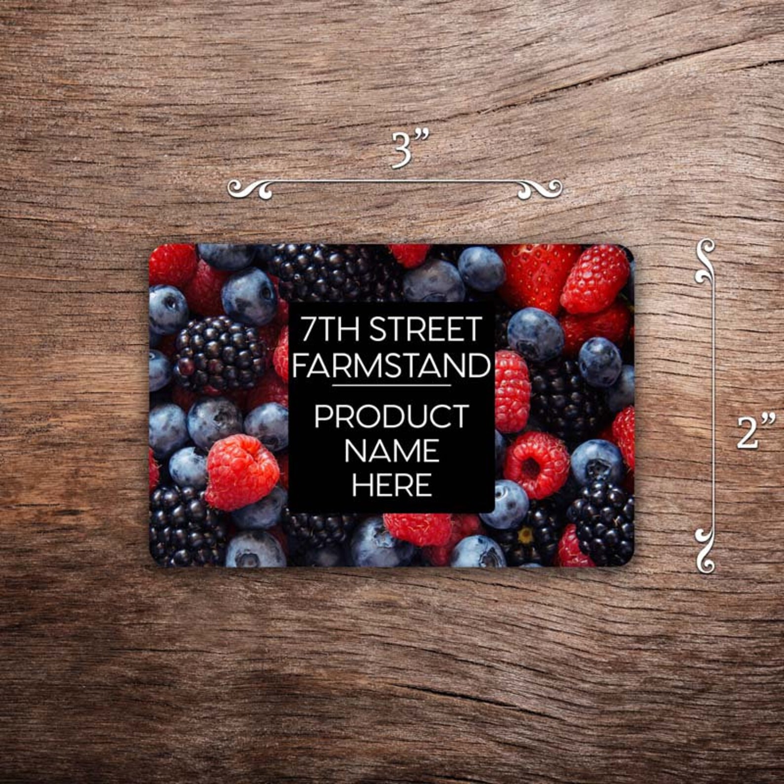 Customizable Mixed Berry Labels Vivid Photo - Etsy