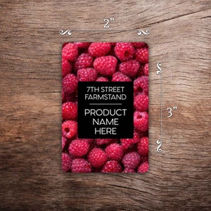 Customizable Raspberry Labels - Premium Printed Labels for Raspberry ...