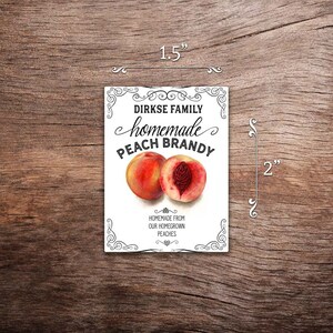 Customized Label - Peach Schnapps, Peach Cordial, Peach Liqueur, Peach ...