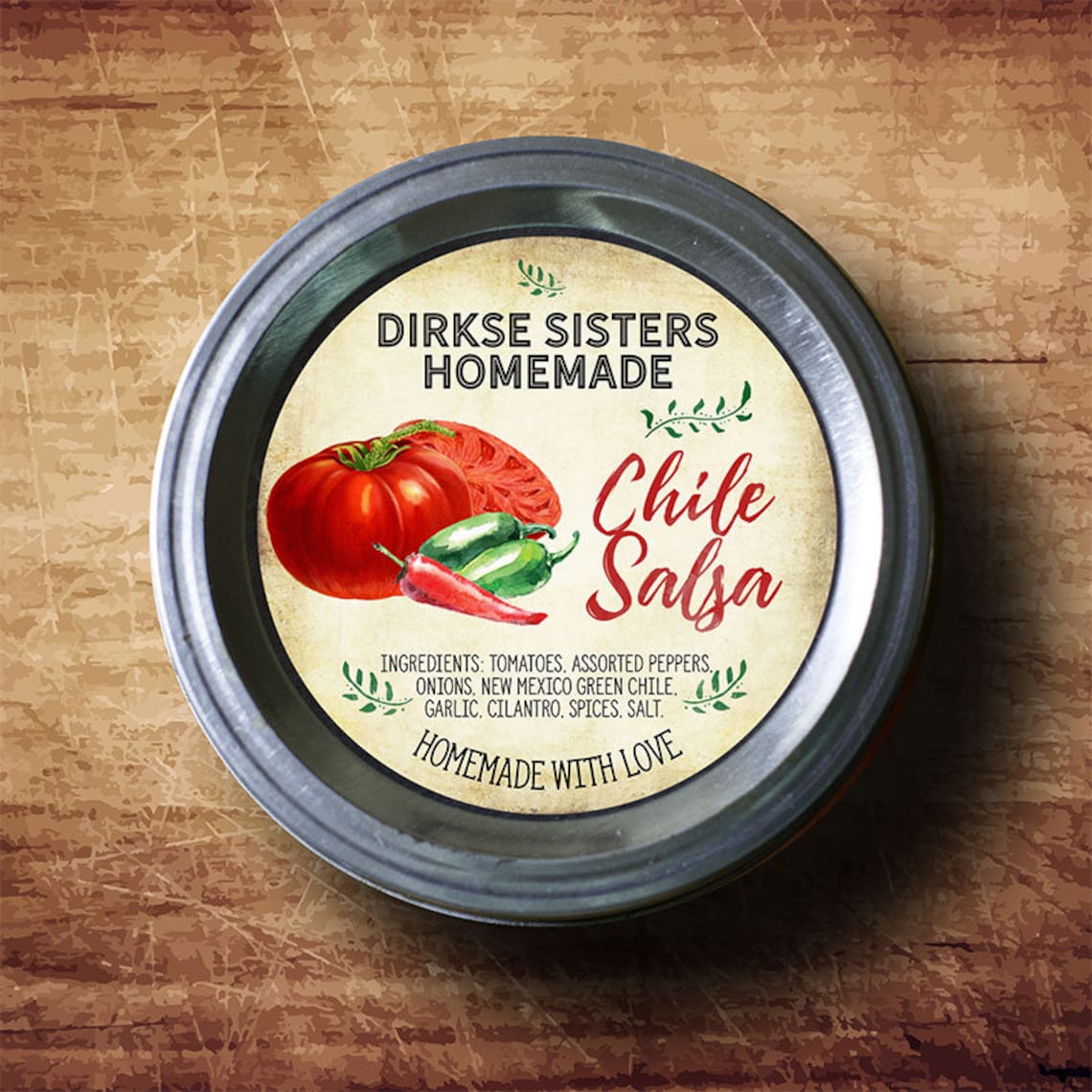 Salsa Canning Labels - Vintage Paper Background - All Text is ...
