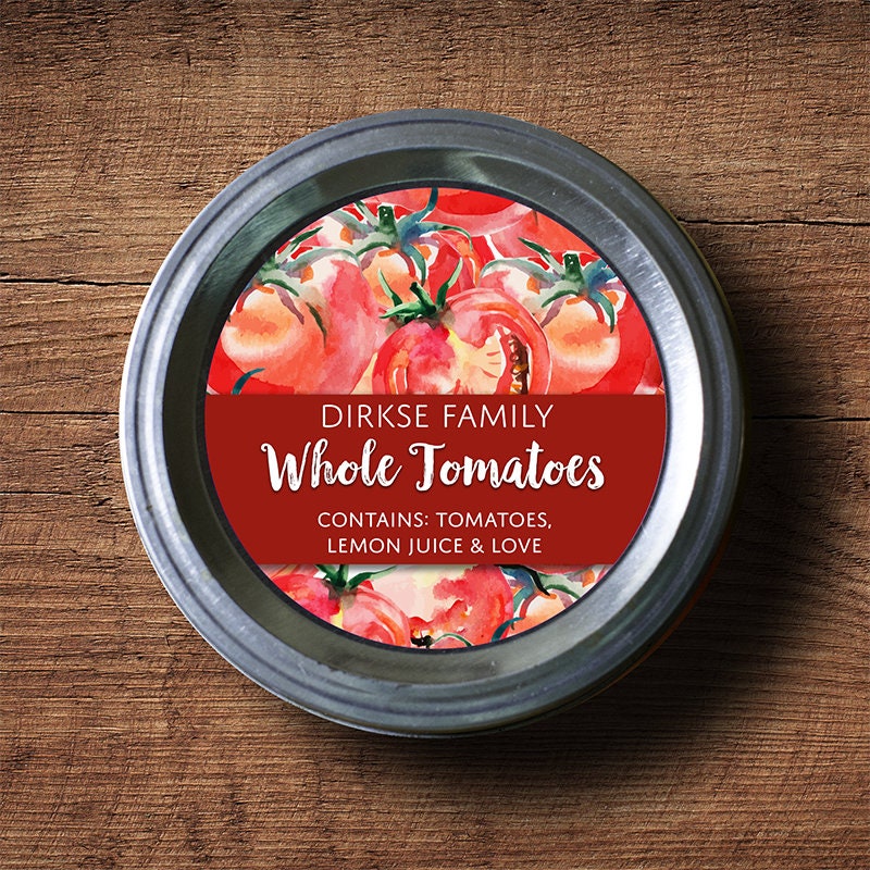 Tomato Canning Label - Etsy