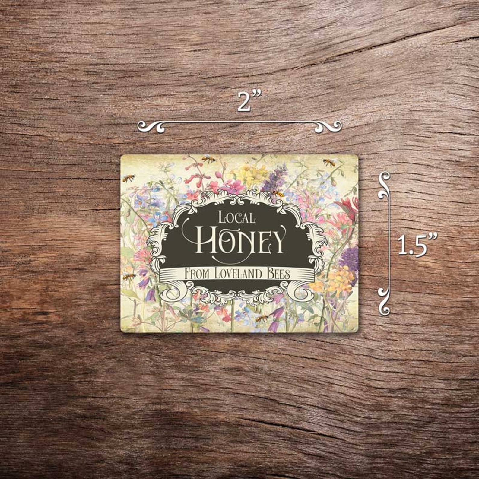 Customized Honey or Mead Label Vintage Style Watercolor - Etsy