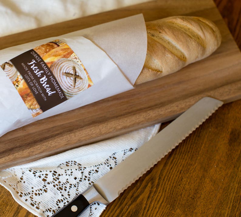 Customized Bread Label Watercolor Style Label Watercolor | Etsy