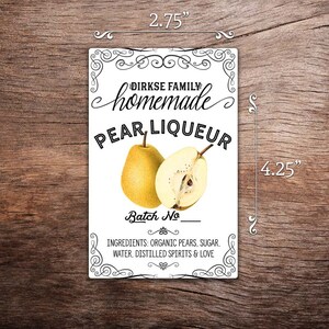 Customized Label Pear Liqueur, Cordial, Pear Spirits, Pear Brandy ...