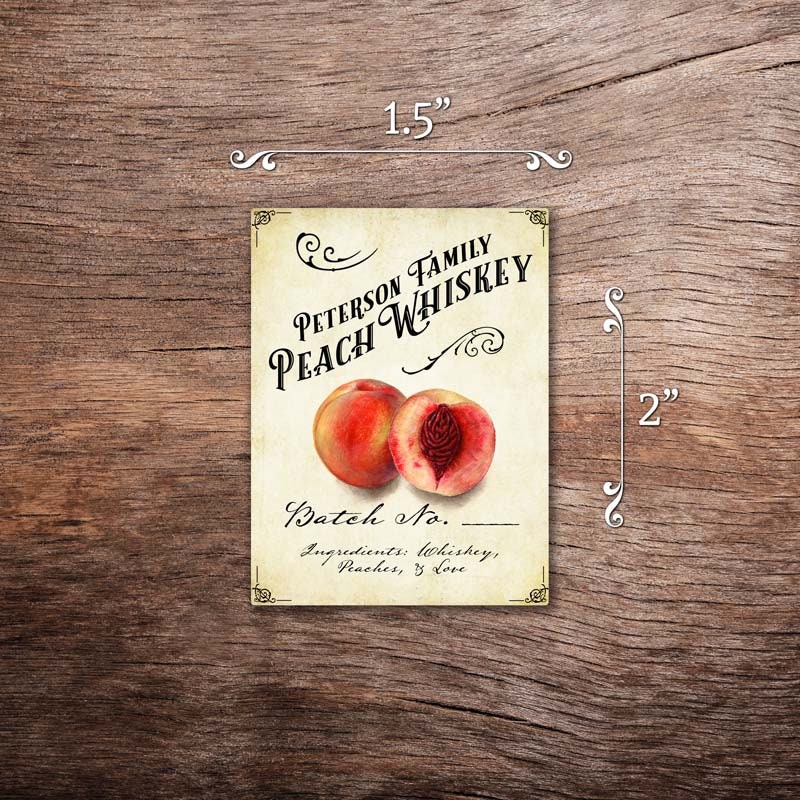 Customized Label Peach Schnapps Peach Liqueur Peach - Etsy
