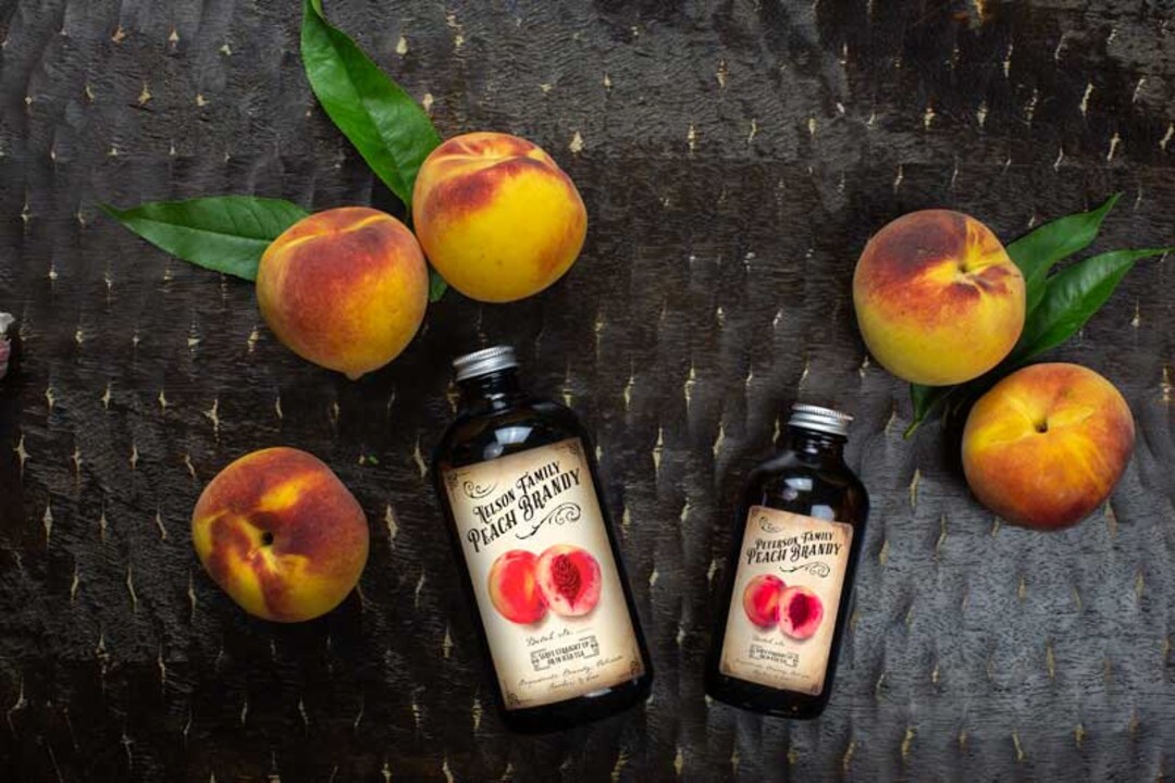 Customized Label Peach Schnapps, Peach Liqueur, Peach Spirits, Peach ...