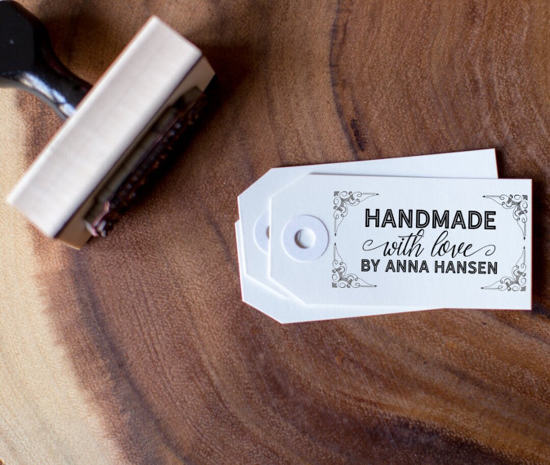 Customizable Stamp - Handmade With Love - Personalized for You ...