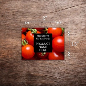 Customizable Tomato Labels - Premium Printed Labels for Canned Tomatoes ...