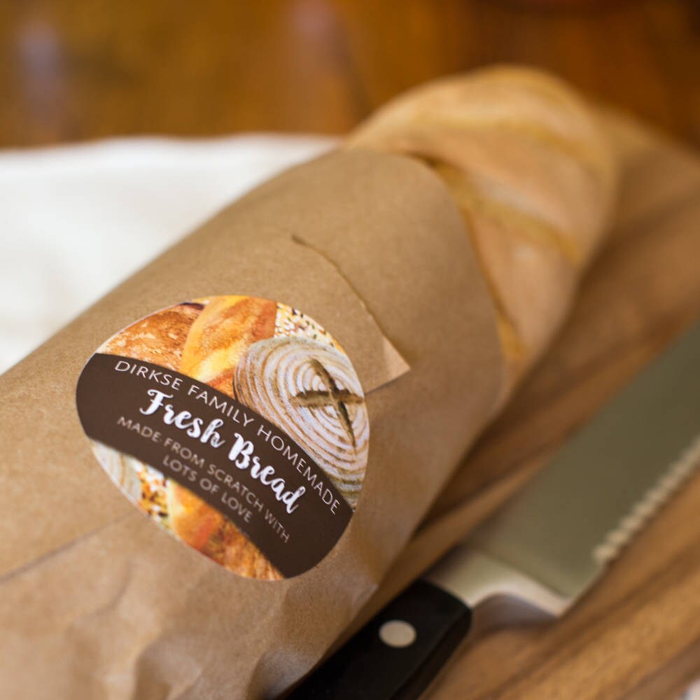 Customized Bread Label Watercolor Style Label Watercolor | Etsy