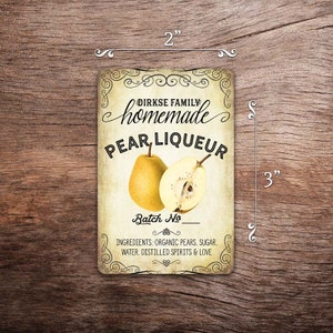 Customized Label - Pear Liqueur, Cordial, Pear Spirits, Pear Brandy ...
