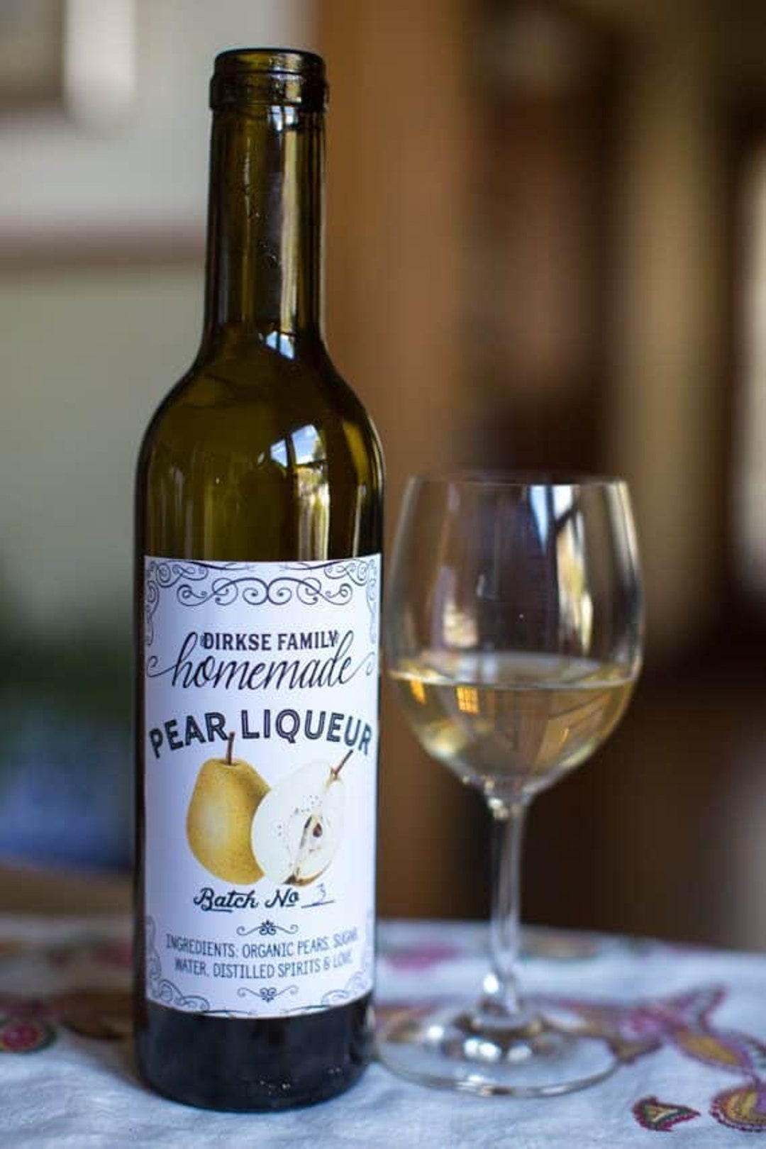 Customized Label - Pear Liqueur, Cordial, Pear Spirits, Pear Brandy ...
