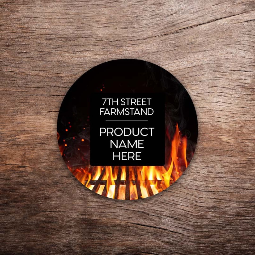 Customizable BBQ Labels - Premium Printed Labels for Barbecue Sauce ...