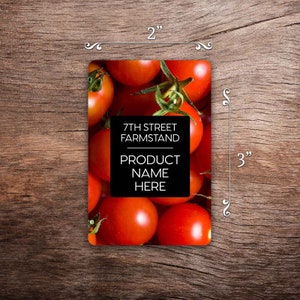 Customizable Tomato Labels - Premium Printed Labels for Canned Tomatoes ...