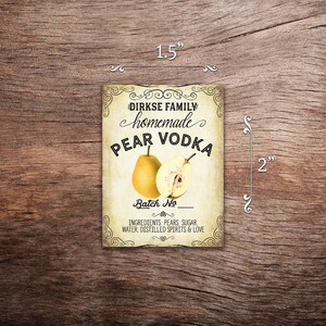 Customized Label - Pear Liqueur, Cordial, Pear Spirits, Pear Brandy ...