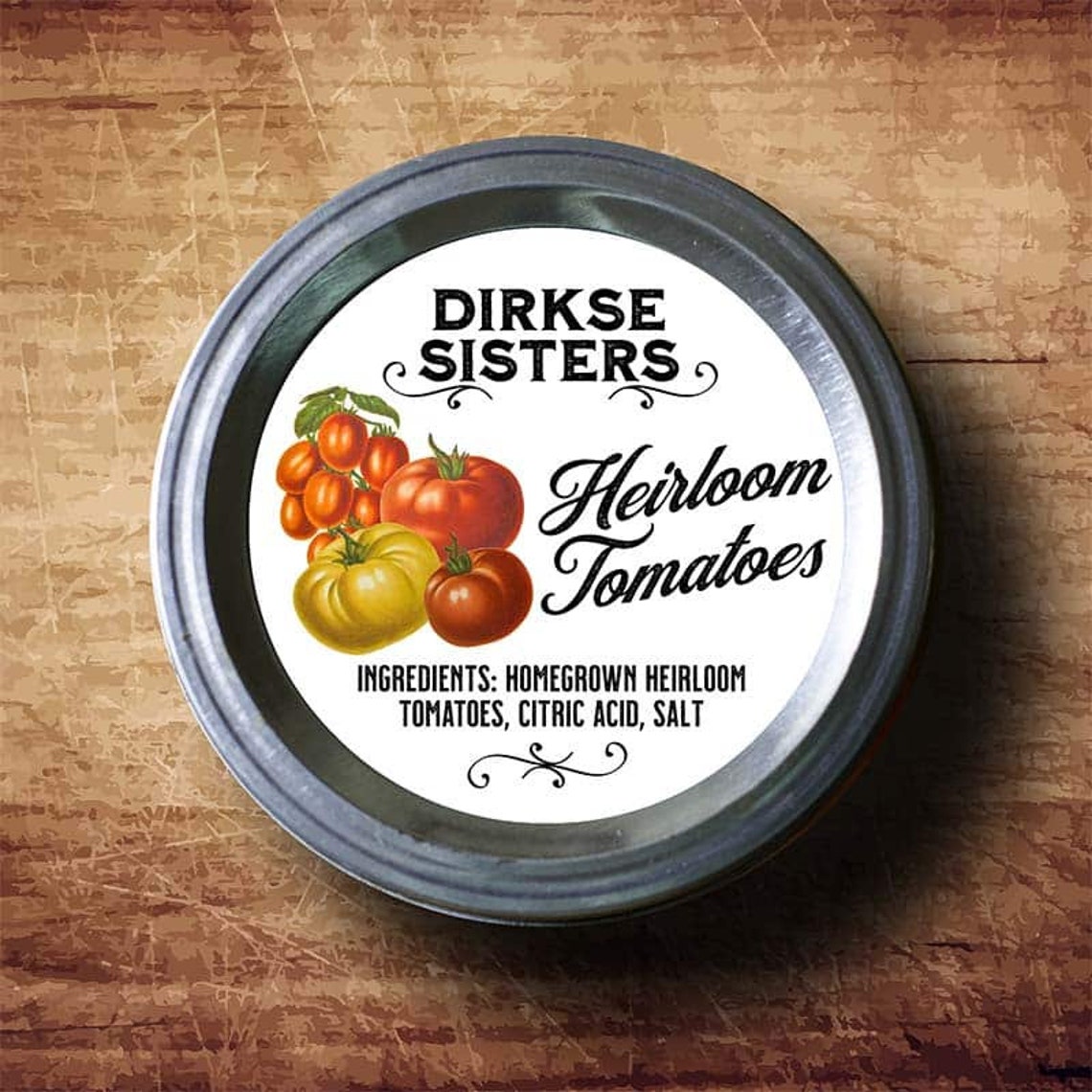 Customized Tomato Canning Labels White Classic Style All - Etsy