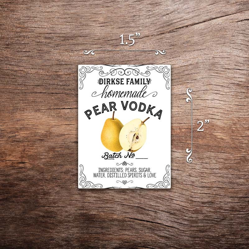 Customized Label Pear Liqueur Cordial Pear Spirits Pear - Etsy