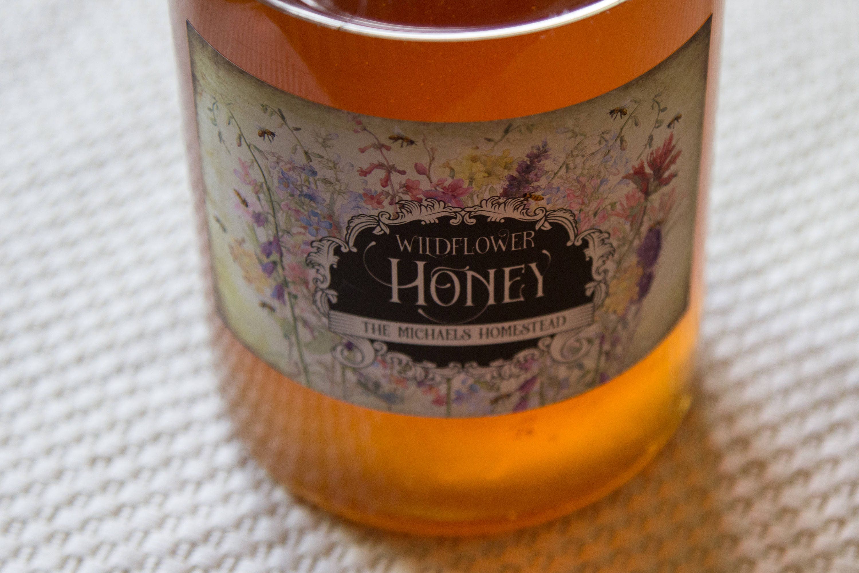 Customized Honey or Mead Label Vintage Style Watercolor | Etsy