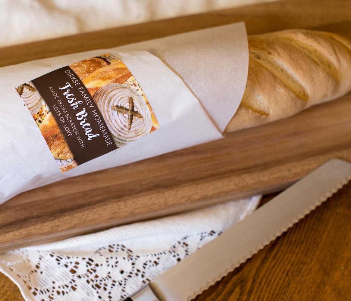 Customized Bread Label Watercolor Style Label Watercolor | Etsy