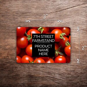 Customizable Tomato Labels - Premium Printed Labels for Canned Tomatoes ...