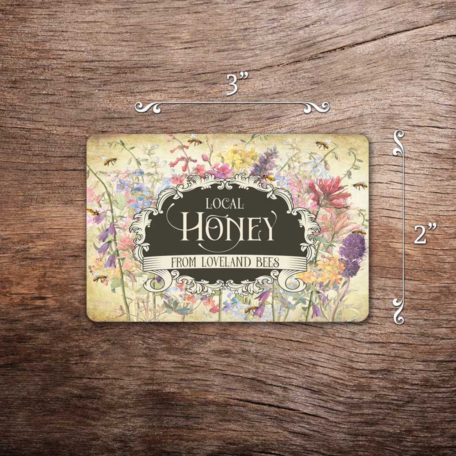 Customized Honey or Mead Label Vintage Style Watercolor - Etsy