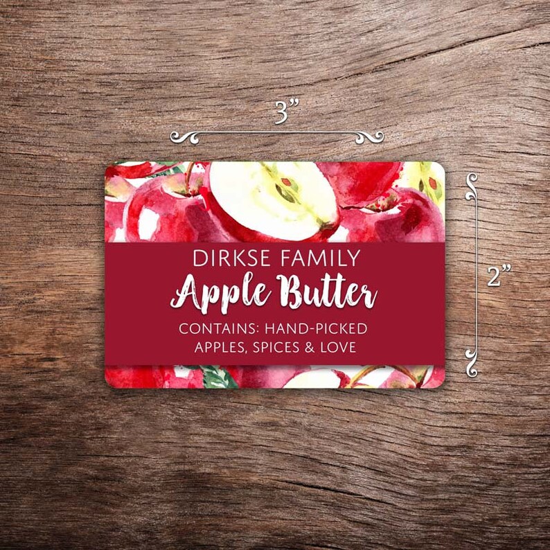 Customized Label Applesauce Apple Jelly Preserves - Etsy