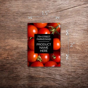 Customizable Tomato Labels - Premium Printed Labels for Canned Tomatoes ...