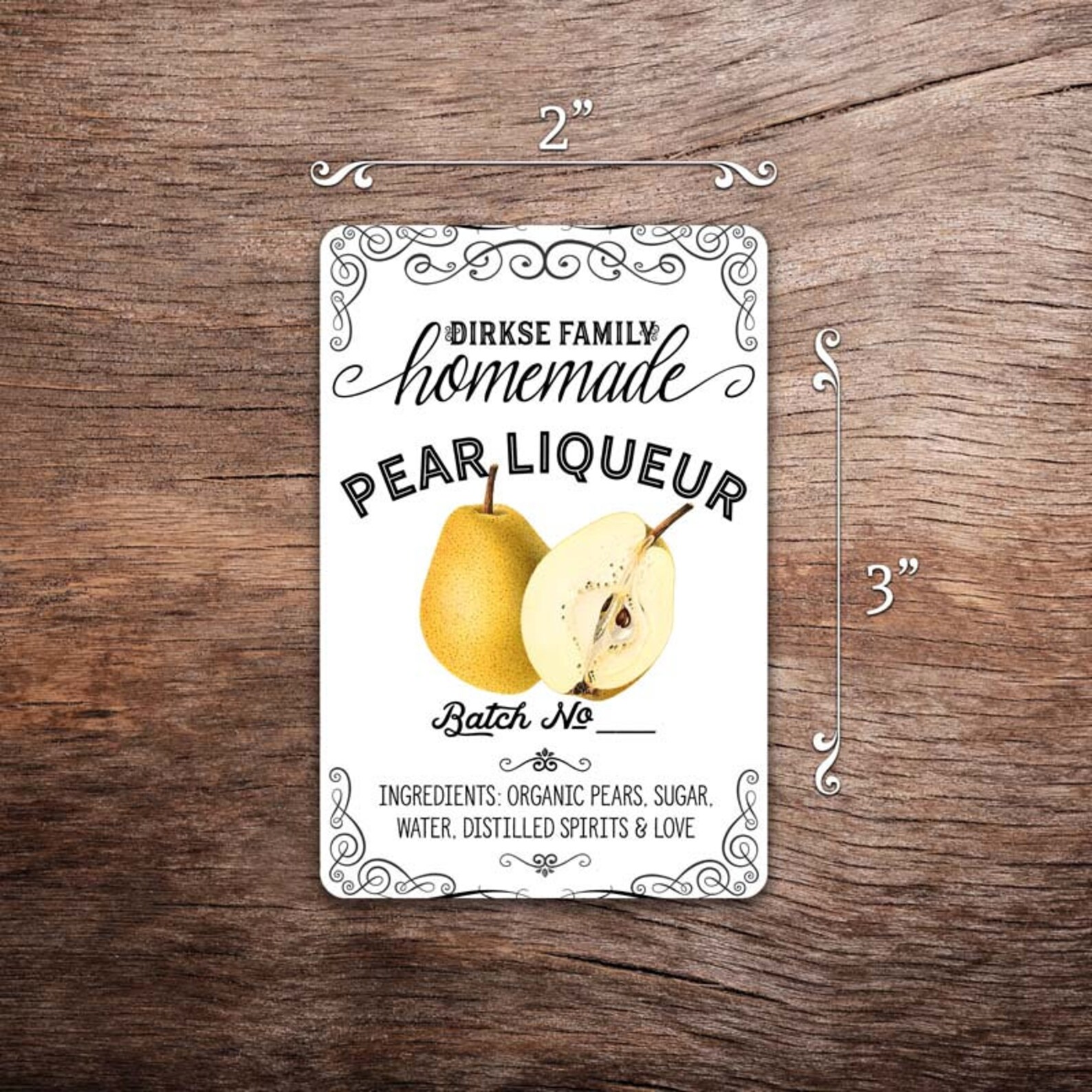 Customized Label Pear Liqueur Cordial Pear Spirits Pear - Etsy