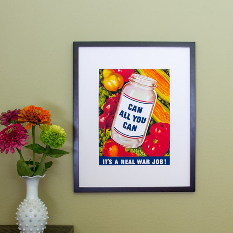 Can All You Can It's a Real War Job Vintage Poster - Etsy