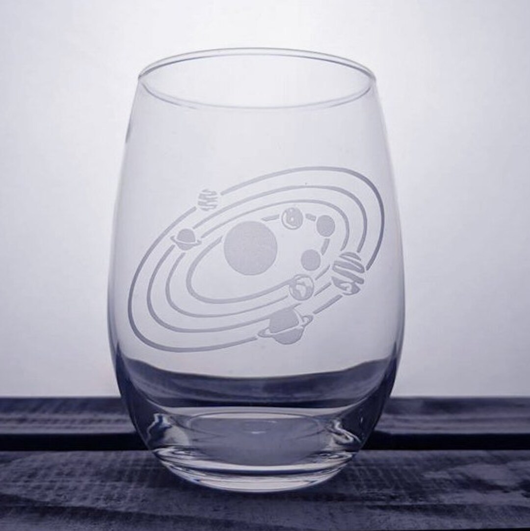 Galaxy Glassware - Space - Planets - Solar System - Wine Glass - Pint ...