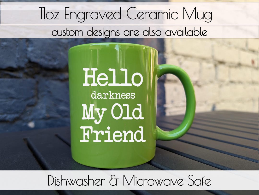 Custom Mug, Engraved Cup, Your Design, Ceramic Coffee Mug, Personalized ...