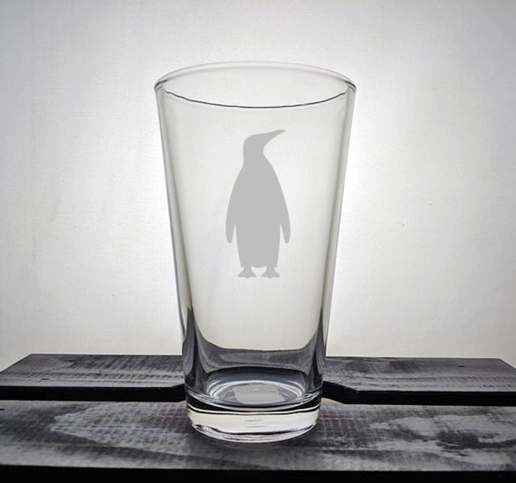Penguin Glass Emperor Penguin Customized Glass Pint | Etsy