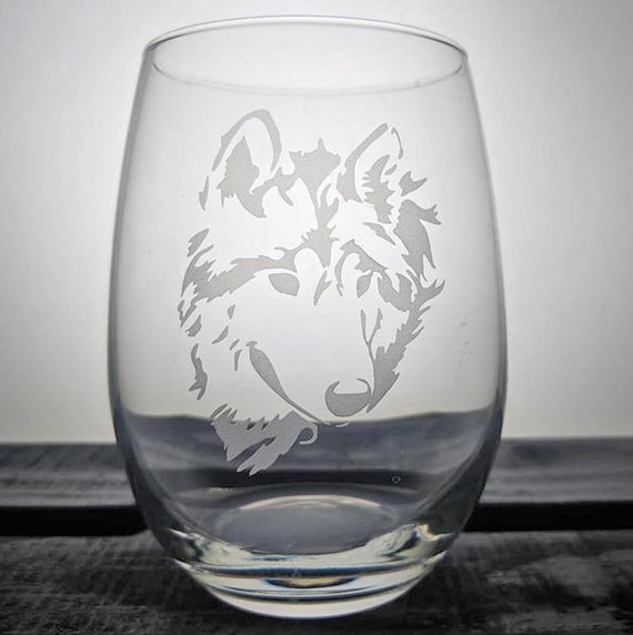 Wolf Glass Wolf Pack Engraved Outdoors Wilderness | Etsy