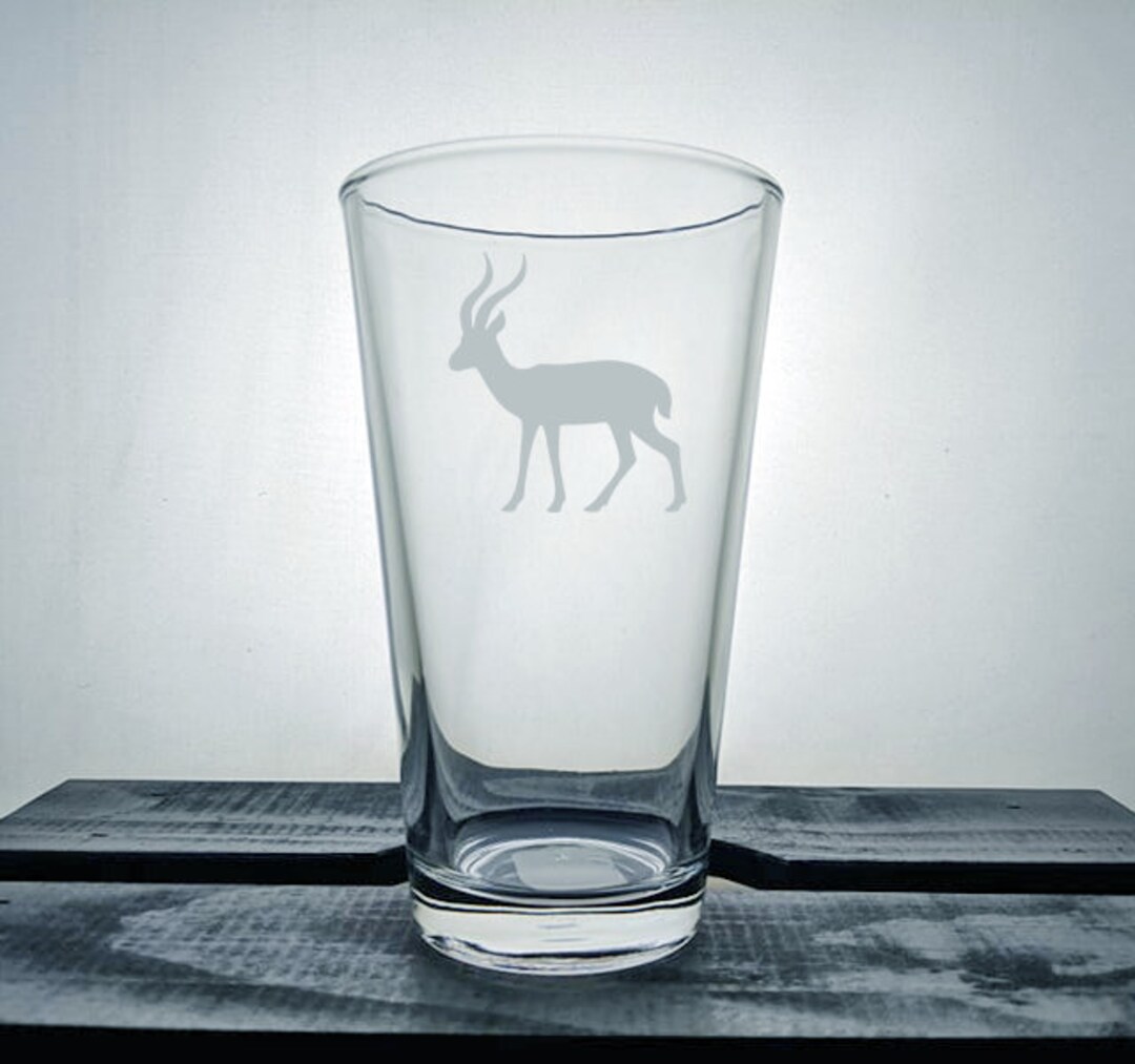 Gazelle Glass - African Safari - Outdoors Animal - Glassware ...