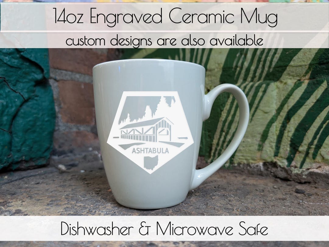 Custom Mug, Engraved Cup, Your Design, Ceramic Coffee Mug, Personalized ...