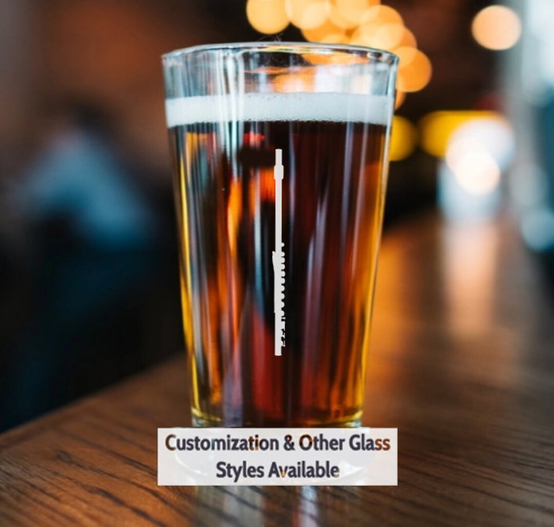 Flute Glass, Musical Instrument, Engraved Pint, Etched, Whiskey, Wine ...
