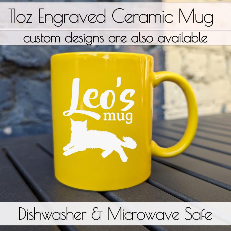 Bright Yellow Pottery Mug - Etsy