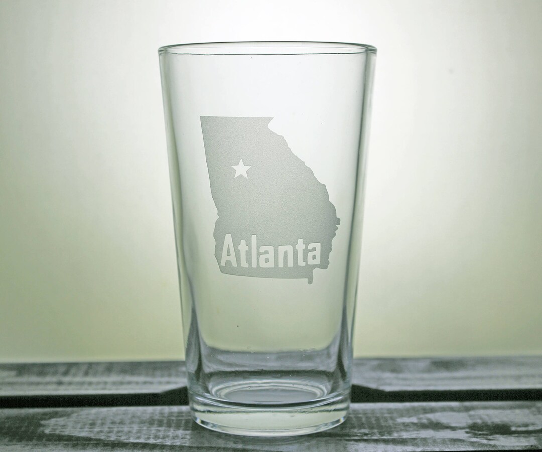 Atlanta Glassware - ATL - Georgia - City Love - State Pride - Pint ...
