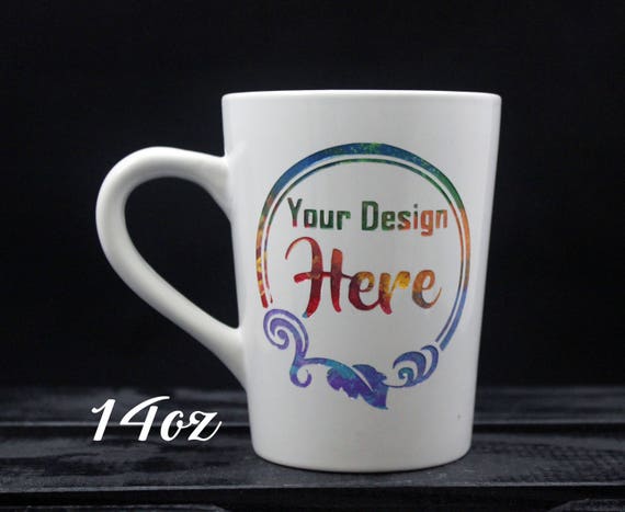 Custom Mug White Mug 14oz Your Design Gift Ideas | Etsy