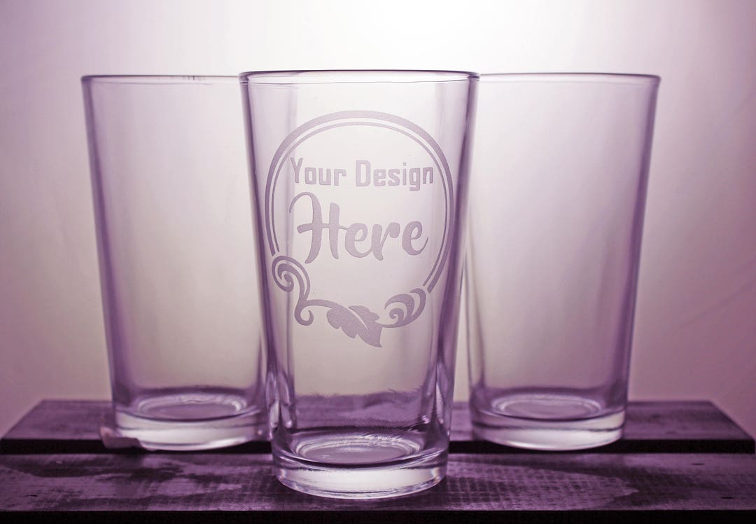Pint Glass Custom Design Your Own Corporate Gifts Pint Glass Wedding ...