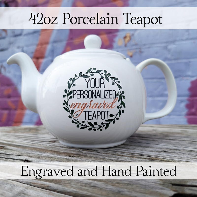 Personalized Teapot - Etsy