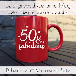 Custom Mug, Engraved Cup, Your Design, Ceramic Coffee Mug, Personalized ...